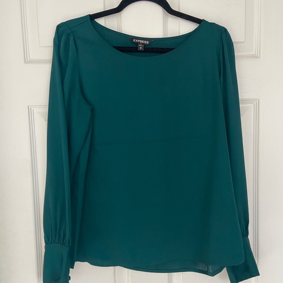 Express | Tops | Express Womens Deep Green Top | Poshmark